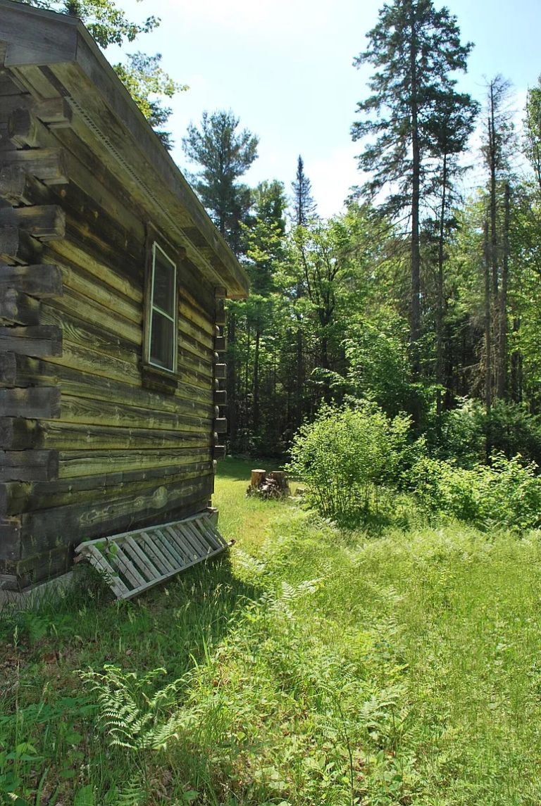 Rustic Log Camp on 10+ Acres with Trail Access in Wellington, Maine ...